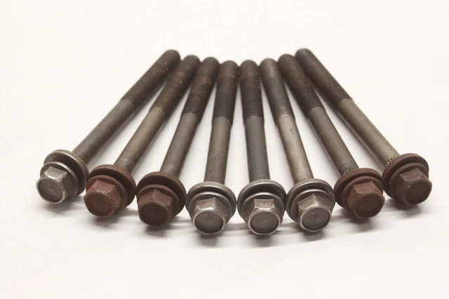 VINTAGE ORIGINAL LOT/8 Chevrolet GM V8 Motor Engine Cylinder Head Bolts ...