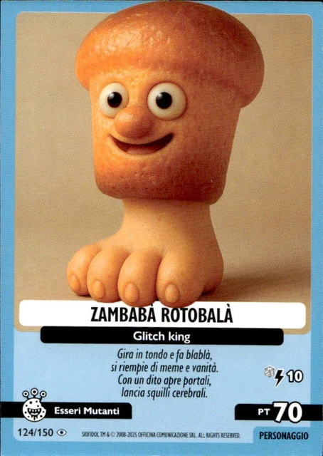 CARD SKIFIDOL ITALIAN Brainrot. Allucinazione Cosmica 2025 # 124 EUR 1 ...