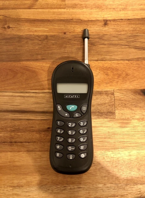TÉLÉPHONE ALCATEL BILOBA 60F - Avec Antenne - Noir - Vintage EUR 5,50 ...