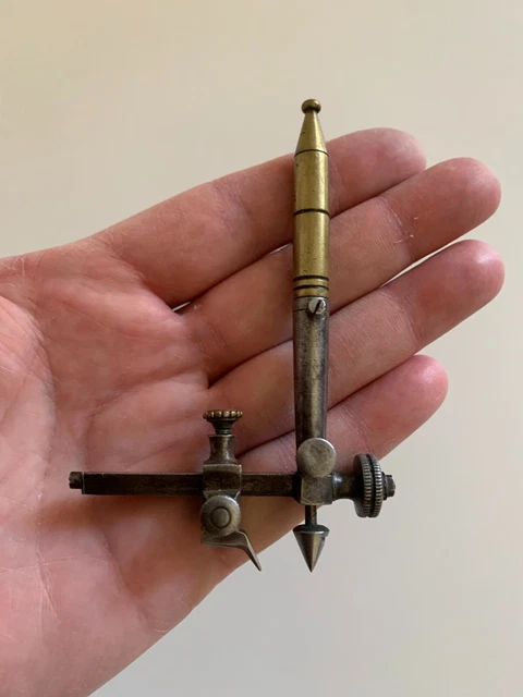 ANTICO GRAFFIETTO A compasso per orologiaio (inizio '800) EUR 285,00 ...