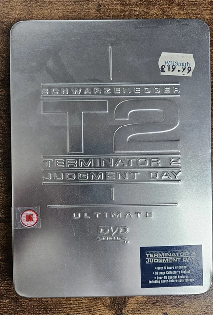TERMINATOR 2 JUDGEMENT Day Ultimate Steel Tin DVD (and receipt!) £12.15 ...