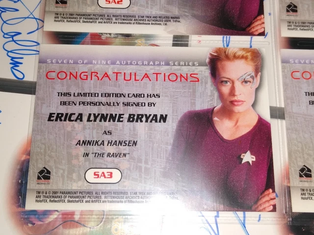 WOMEN OF STAR Trek Voyager HoloFEX Erica Lynne Bryan Annika SA3 ...