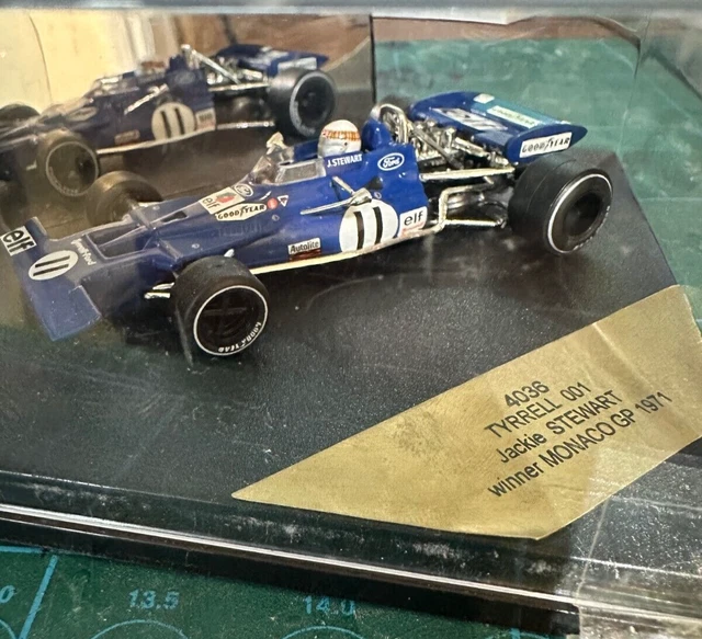 QUARTZO TYRELL 001 Jackie Stewart 1971 Monaco Grand Prix Winner 1/43 £ ...