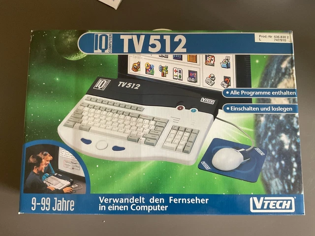 VTECH LERNCOMPUTER IQ TV 512, OVP, Basic programmierbarer Homecomputer ...