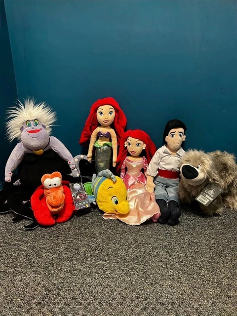 X7 LITTLE MERMAID Plush Bundle - Disney Store Princess Doll Soft Toy ...