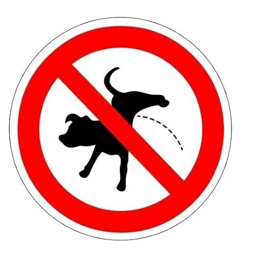 CARTELLO SEGNALETICO QUADRATO - NO PIPI CANE - segnale segnaletica EUR ...