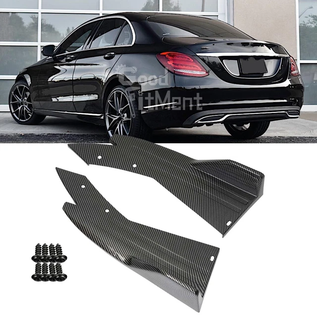 CAR REAR BUMPER Splitter Diffuser For Mercedes Benz C Class C63 C180 ...