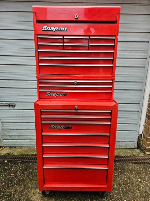 SNAP-ON STACK KRA-63B Top Race Chest KRA-429F Middle Tool Box KRA ...