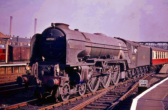 ORIGINAL 35MM AGFA Colour Slide of LNER A1 4-6-2 60158 at Doncaster ...