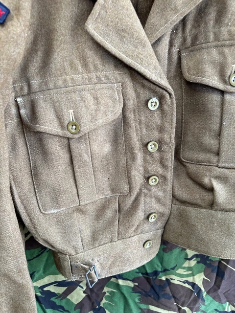 ORIGINAL BRITISH ARMY Royal Artillery Badged Battledress Jacket - 49 ...
