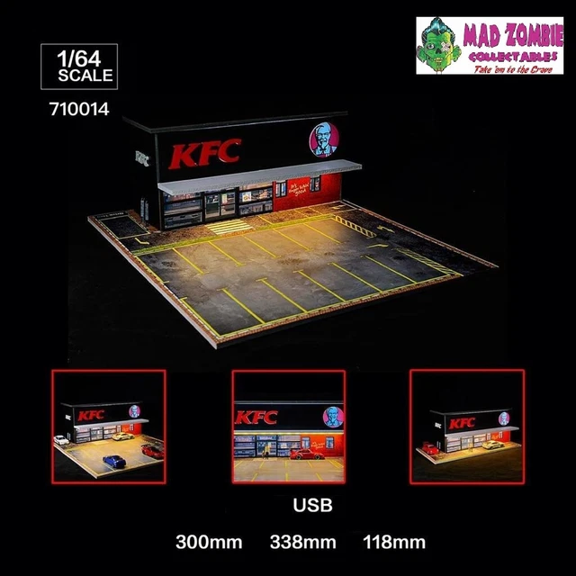 G-FANS - 1:64 Scale KFC Restaurant Diorama with LED Lights EUR 42,23 ...