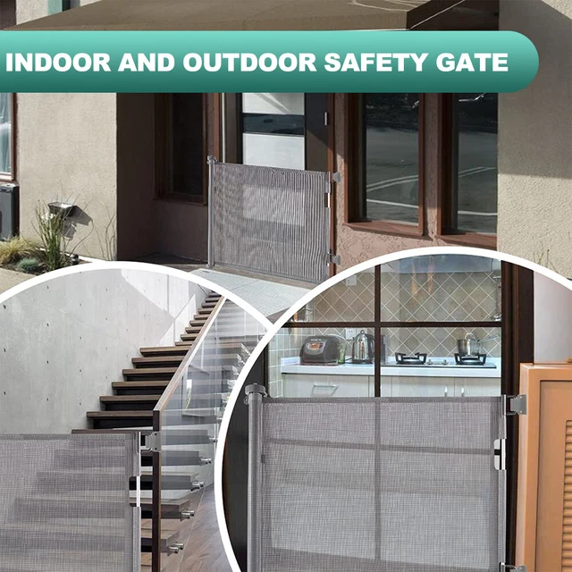 59& EXTENDABLE CHILD Safety Barrier Retractable Safety Barrier Doors ...
