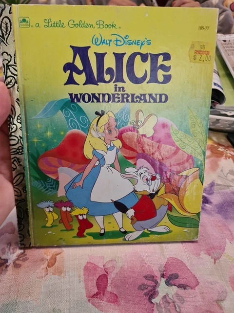 WALT DISNEY'S ALICE IN WONDERLAND - A Little Golden Book HC 1991 $15.00 ...