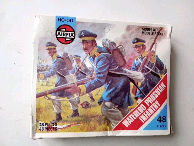 VINTAGE 1978 AIRFIX Waterloo Prussian Infantry 48 Piece Set 1:72 Scale ...