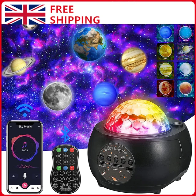 USB BLUETOOTH LED Starry Light Galaxy Projector Ocean Wave Star Night ...