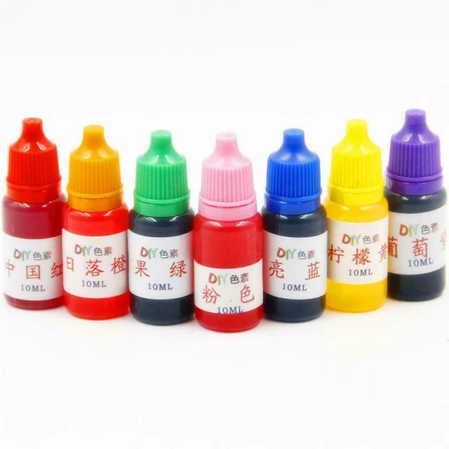 CURING DYE COLORANT Liquid Pigment Mix Colors Epoxy Resin UV ...