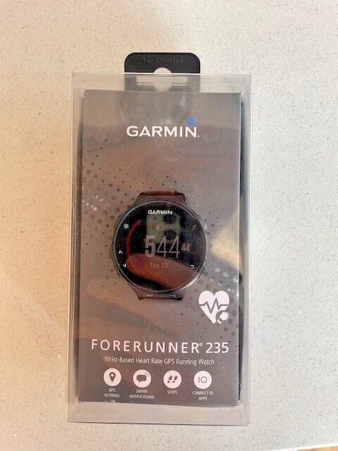 GARMIN FORERUNNER 235 Heart Rate Monitor GPS Running Watch - Black £65. ...