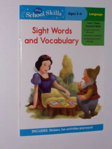 DISNEY PRINCESS SCHOOL Skills Workbook - Sight Words and Vocabul £9.69 ...