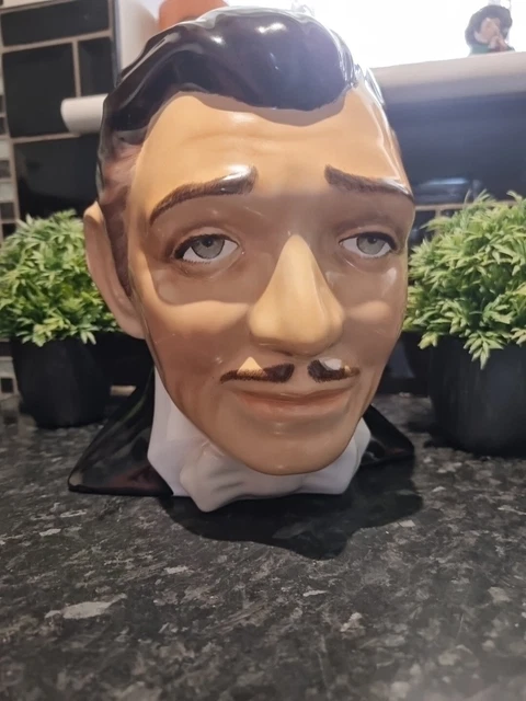 ART DECO GENUINE Porcelain LIFE-SIZE BUST OF CLARK GABLE /Rhett Butler ...