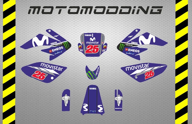 PEGATINAS PITBIKE MALCOR racer motogp stickers decals adhesivos yamaha ...