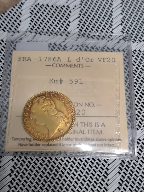 GOLD, COIN, FRANCE, Louis XVI, Double Louis d'or, 1786, D Lyon, Gold ...
