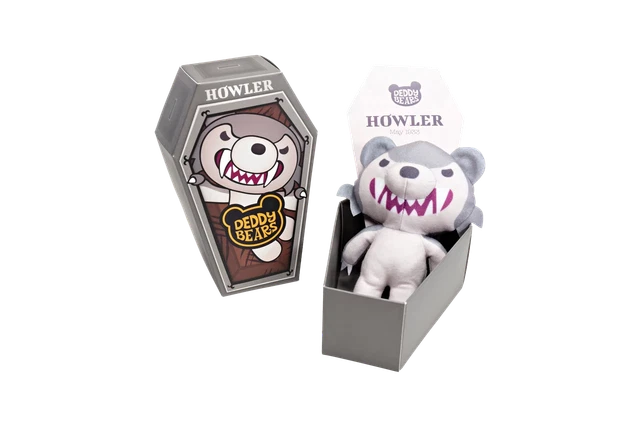 HOWLER PLUSH DEDDY Bear Coffin Plushie Super Soft Halloween Kids Toy ...
