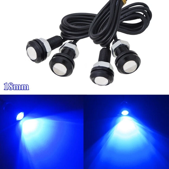 LOT DE 4 lumi??res bateau LED bleues faciles ?? installer ??clairage sous-marin EUR 6,65 ...