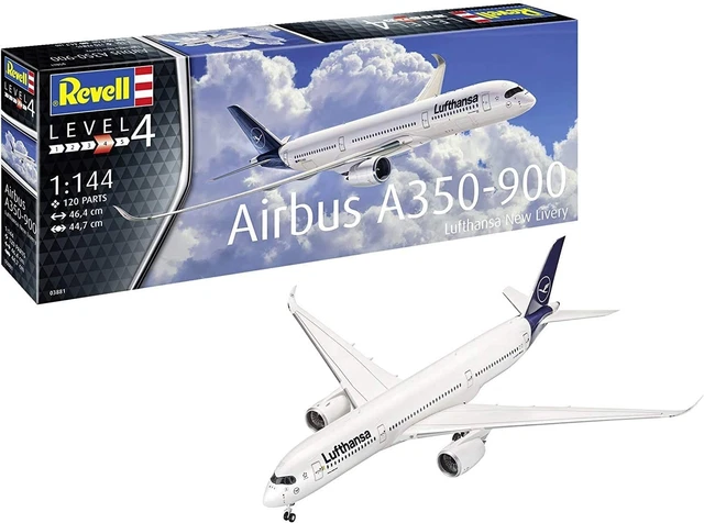 REVELL, AIRPLANE AIRBUS A350-900 Lufthansa New Livery to assemble and ...