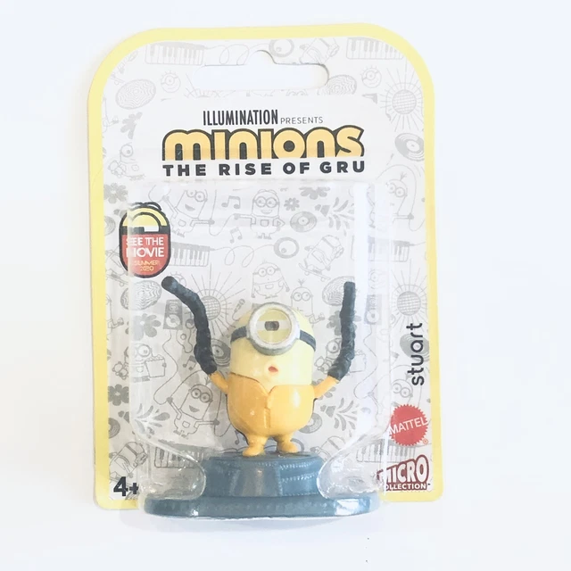 MINI FIGURINE ARTICULÉE Minions Stuart The Rise Of Gru Mattel Micro ...