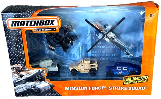 MATCHBOX MISSION FORCE Strike Squad Boeing F-15 Eagle Ah 64 Apache ...