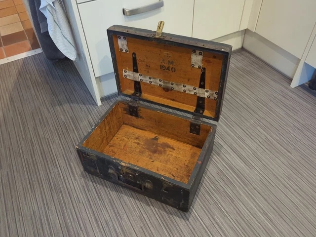 LARGE WW2 AM 1940s wooden RAF Air Ministry tool Box Bomber Command ...