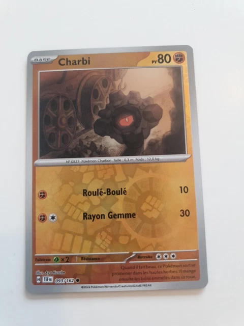 CARTE POKÉMON REVERSE Charbi 093/162 TEF Forces Temporelles FR NEUF EUR ...