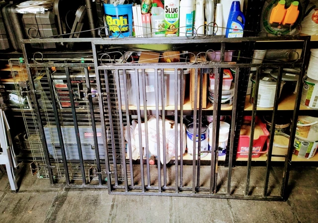 BOX SECTION STEEL pair driveway gates £100.00 - PicClick UK