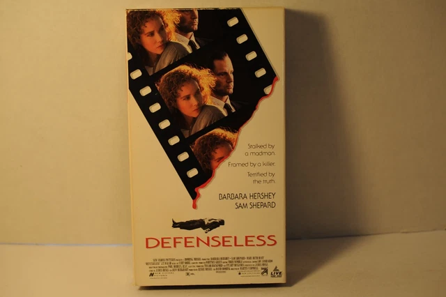 DEFENSELESS, BARBARA HERSHEY, Sam Shepard, Thriller Movie, VHS tape $16 ...
