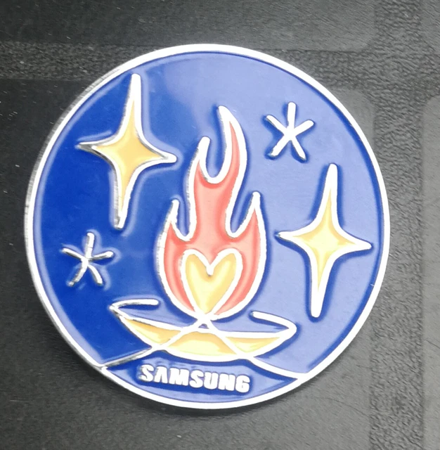 Pins Samsung Jo Paris 2024 Flammme Olympique Officiel Collector Jeux