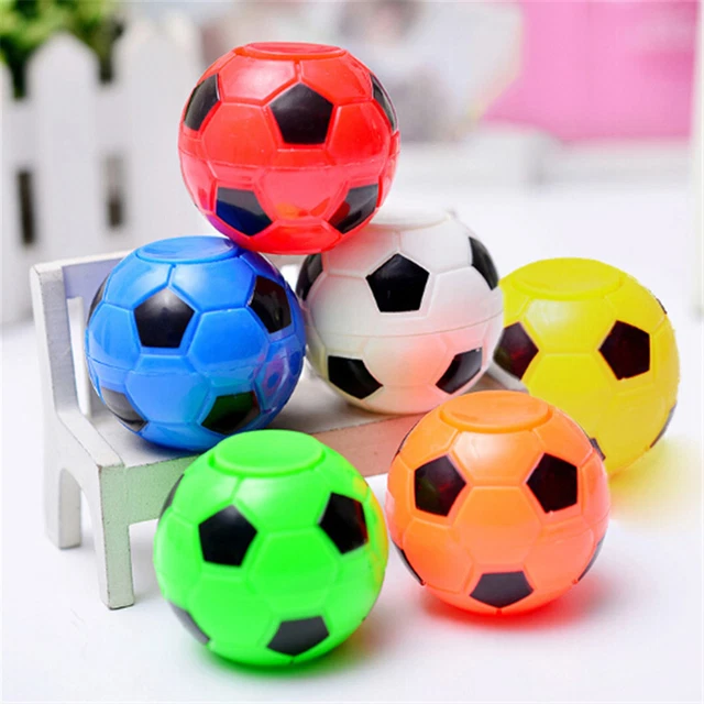 PLASTIC FOOTBALL SOCCOR Finger Spinner Hand Desk Gyro Focus Toy Gift ...