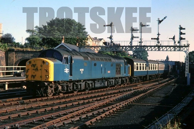 35MM SLIDE BR British Rail Diesel Loco Class 40 40012 Scarborough 1982 ...