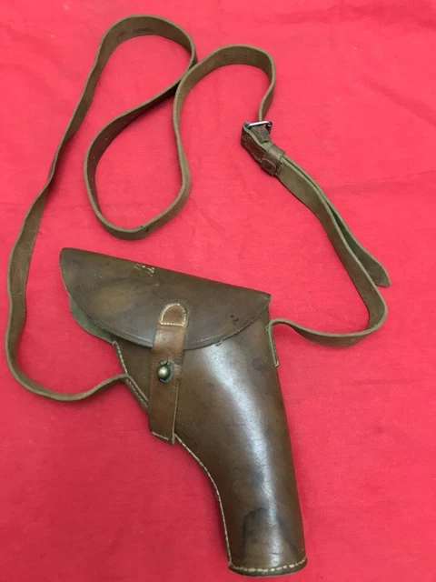 WW2 BRITISH FLARE Gun Holster With Shoulder Strap Greece Made By Αβυπ ...