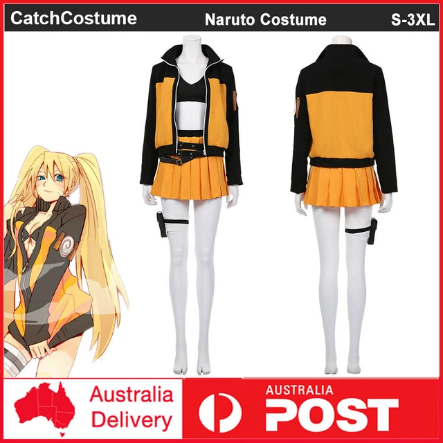 ANIME NARUTO SHIPPUDEN 2nd Uzumaki Naruto Women Girls Cosplay Costume ...