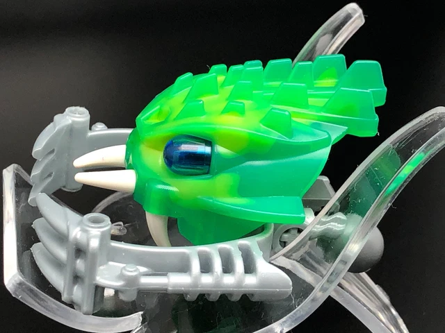 LEGO BIONICLE HEAD Barraki Ehlek MASK Translucent Green & Lime ...