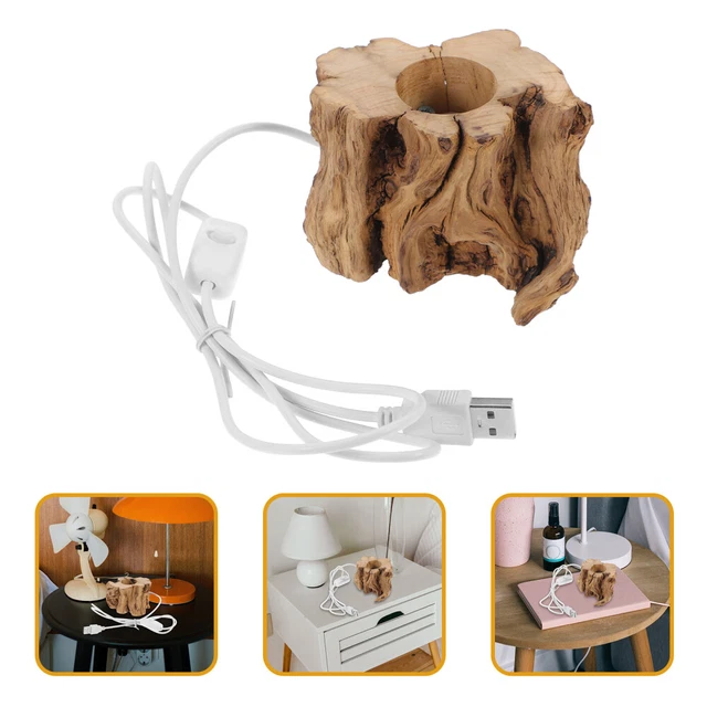 CRYSTAL BALL PEDESTAL LED Light Stand USB Tabletop Crystal Ball Holder ...