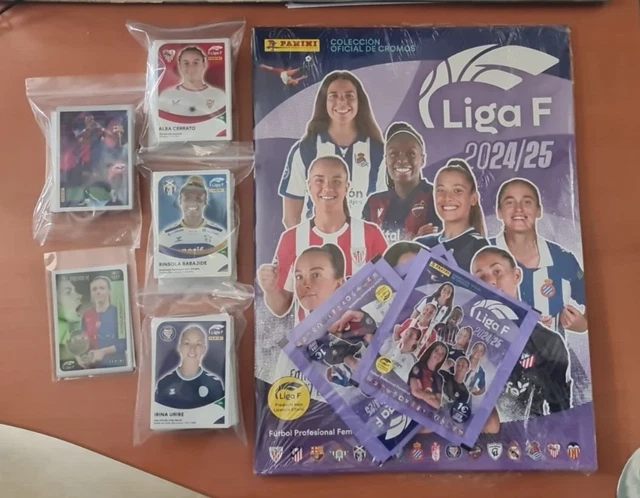 PANINI LIGA F 2024/25 2025 Starter Pack + Full Set 421 Stickers + 12 ...