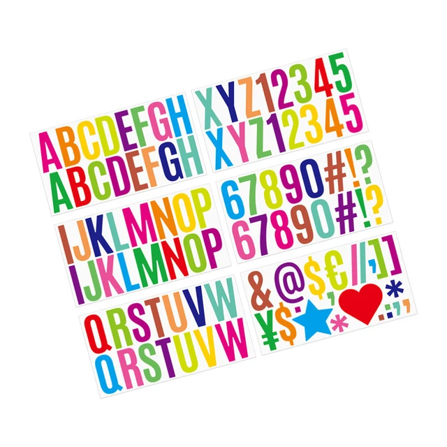 6 SHEETS LETTRE Stickers Gommettes Autocollants Scrapbooking EUR 6,38 ...