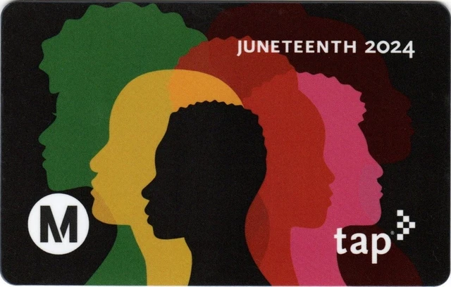 METRO TAP CARD JUNETEENTH 2024 Subway Bus Train Rail Fare Transit Smart ...
