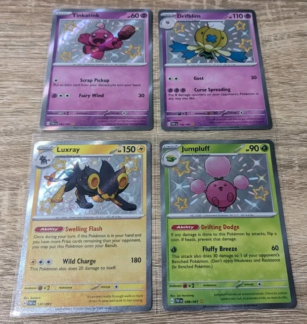 LUXRAY BABY SHINY 137/091 Paldean Fates Secret Shiny Pokemon Card +More ...