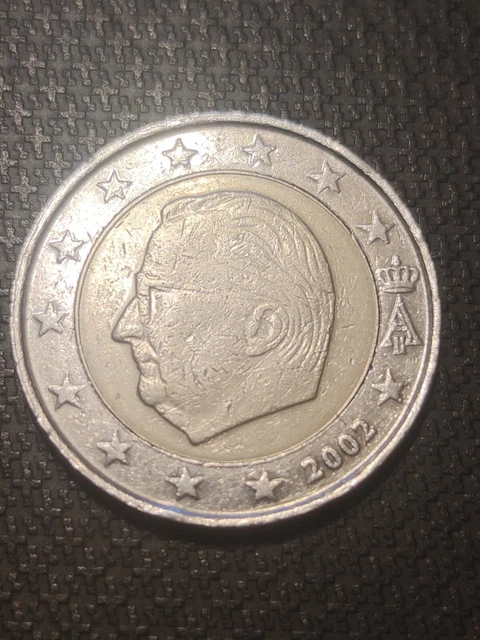 PIÈCE DE MONNAIE Belgique 2 Euro 2002 Roi Albert II tranche type B EUR ...
