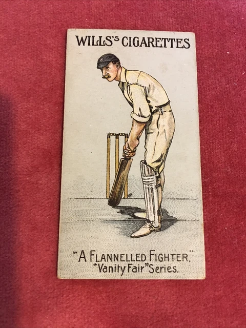 WILLS VANITY FAIR cricket cigarette card 1902 - A FLANNELED FIGHTER (FS ...