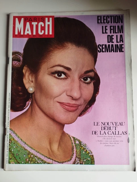 REVUE PRESSE MAGAZINE PARIS MATCH Maria Callas 1969 EUR 7,80 - PicClick FR