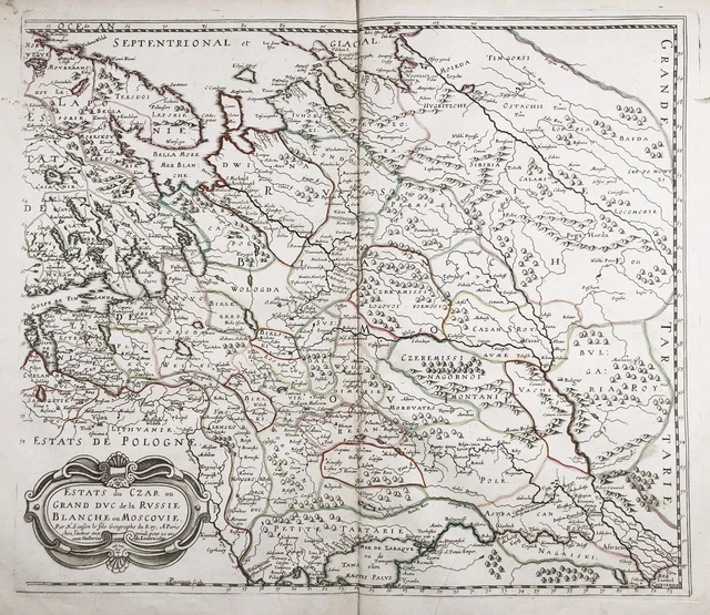 RUSSIA RUSSLAND RUSSIE carte map Karte Sanson engraving Kupferstich 1679 EUR 148,99 - PicClick DE