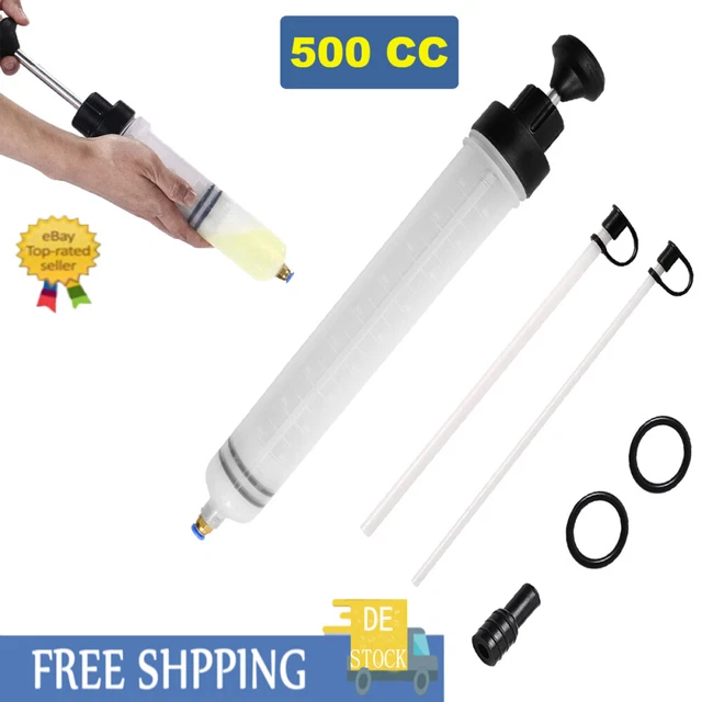 500CC TRANSMISSION OIL hand pump suction vacuum syringe gun oil suction ...